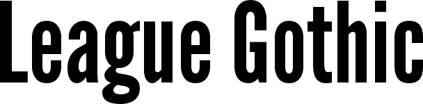 LeagueGothic font
