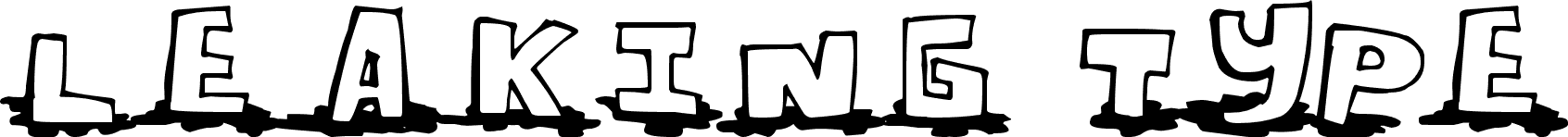 LeakingType font | Fonts2u.com
