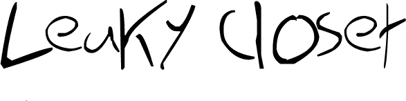 leaky closet font