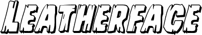 Leatherface Outline font