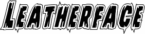 Leatherface 3D font | Fonts2u.com
