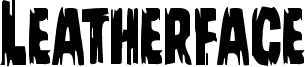 Leatherface Outline font | Fonts2u.com