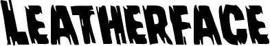 Leatherface Outline font | Fonts2u.com