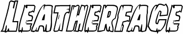 Leatherface Bold Outline font | Fonts2u.com