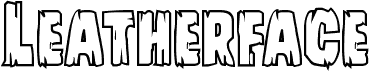 Leatherface Bold Outline font | Fonts2u.com