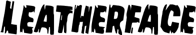 Leatherface Rotated font | Fonts2u.com