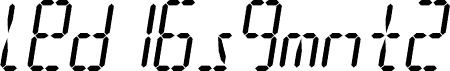 LED 16 Segment 2 font | Fonts2u.com