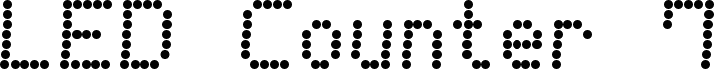 LED Counter 7 font