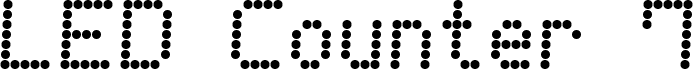 LED Counter 7 Italic font | Fonts2u.com