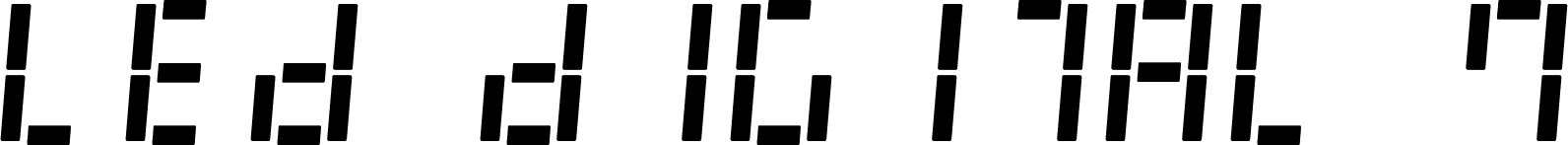 LED Digital 7 Italic font | Fonts2u.com