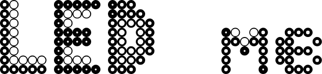 LED me Regular font | Fonts2u.com