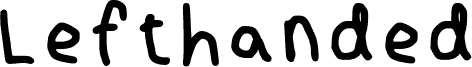 Lefthanded Regular font | Fonts2u.com