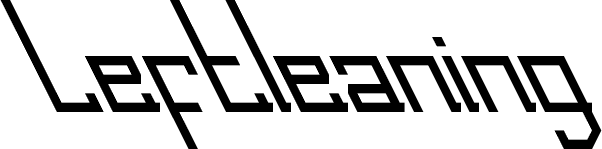 Leftleaning Regular font | Fonts2u.com