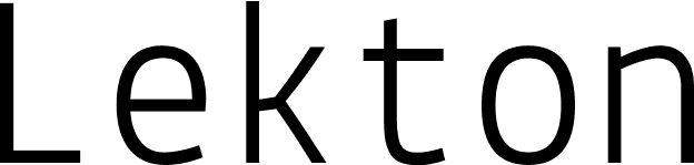 Lekton font