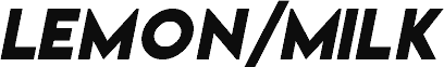 Lemon/Milk bold font