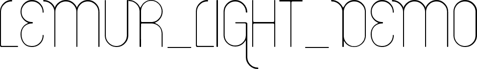 LemurLightDEMO font | Fonts2u.com