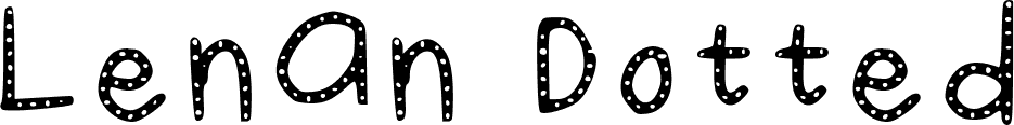 Lenan Dotted Regular font | Fonts2u.com