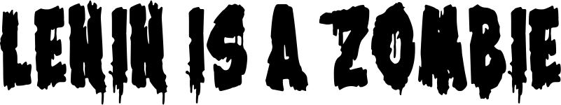 Lenin is a Zombie font | Fonts2u.com