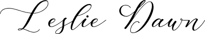Leslie Dawn Love font