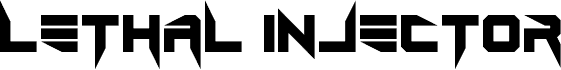Lethal Injector Outline Regular font | Fonts2u.com