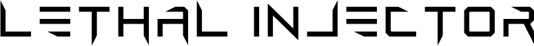 Lethal Injector Outline Regular font | Fonts2u.com