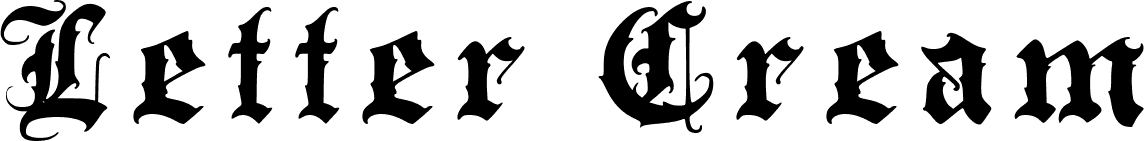 Letter Cream Regular font | Fonts2u.com