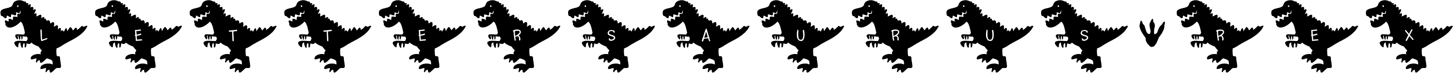 Lettersaurus*Rex Regular font | Fonts2u.com
