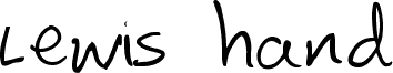 Lewis hand font