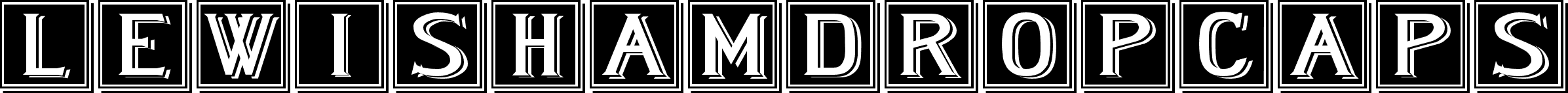 LewishamDropCaps font | Fonts2u.com