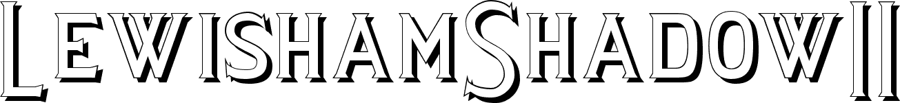 LewishamShadowII font | Fonts2u.com