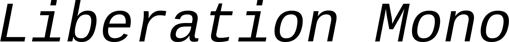 Liberation Mono Italic font | Fonts2u.com