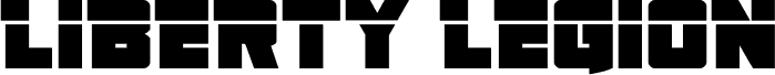 Liberty Legion 3D Laser font