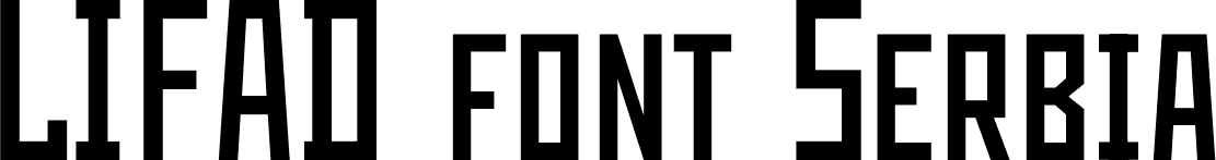 LIFAD font Serbia font | Fonts2u.com