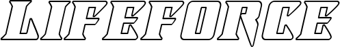 Lifeforce Outline font