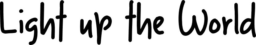 Light up the World font