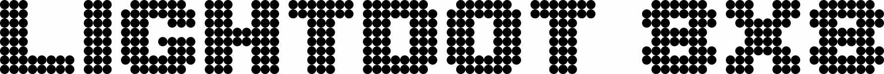 Lightdot 8x8 Regular font | Fonts2u.com