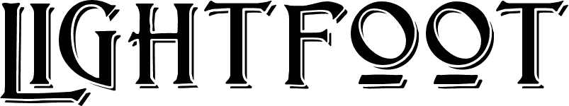 Lightfoot Shadowed font