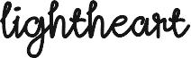 Lightheart Script font