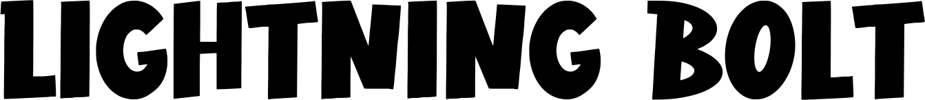 Lightning Bolt font | Fonts2u.com