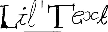 Lil'Text font | Fonts2u.com