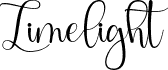 Limelight italic font