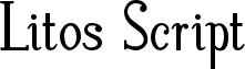LitosScript font | Fonts2u.com