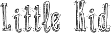 Little Kid Bold font