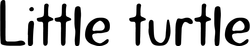 Little turtle Regular font | Fonts2u.com