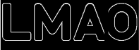 LMAO-Hollow font