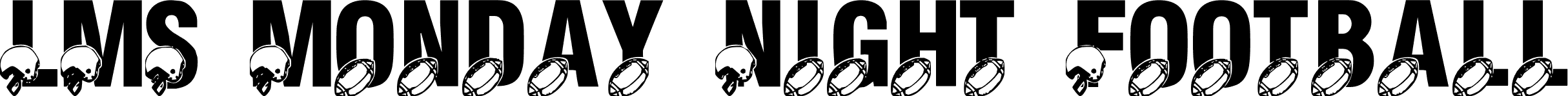 LMS Monday Night Football font | Fonts2u.com