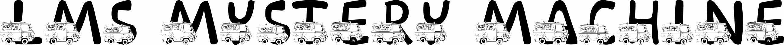 LMS Mystery Machine font | Fonts2u.com