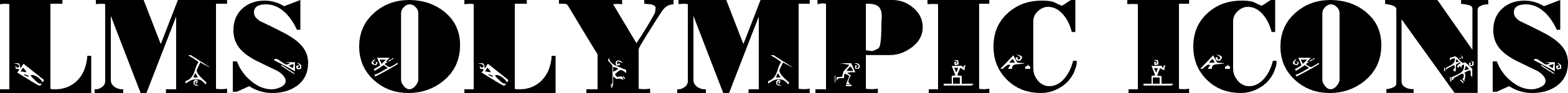 LMS Olympic Icons font