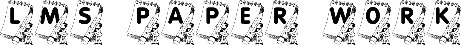 LMS Paper Work font | Fonts2u.com