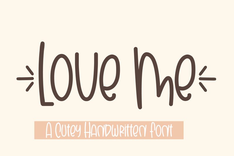 Love Me font | Fonts2u.com